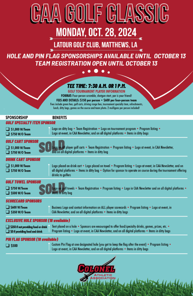 CAA Golf Tournament - Colonel Athletic Association