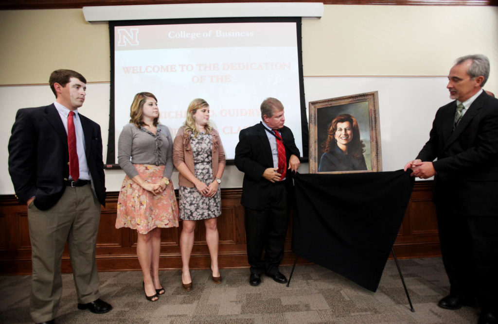 Executive MBA classroom dedicated at Nicholls - Nicholls News