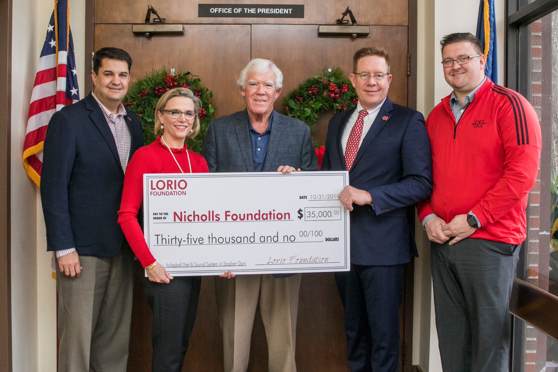 Lorio Foundation Donates $35,000 to Stopher Gym Improvements - Nicholls ...