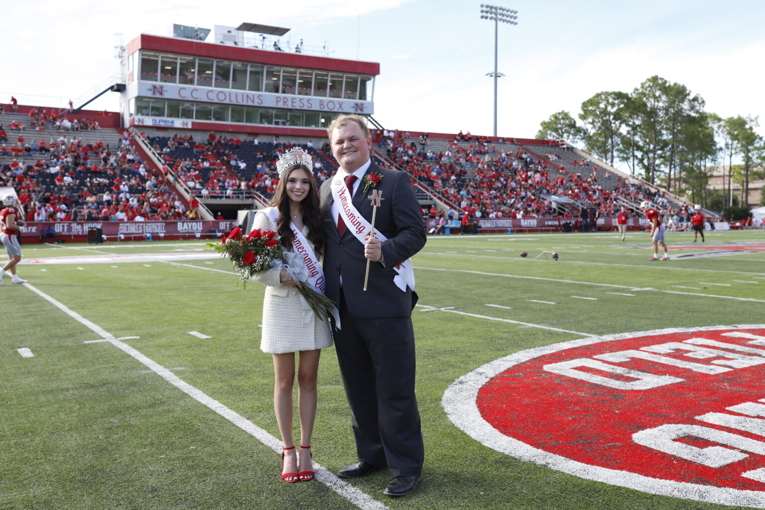 Katie Louviere & Andrew Gilmer Crowned Nicholls 2023 Homecoming Royalty ...