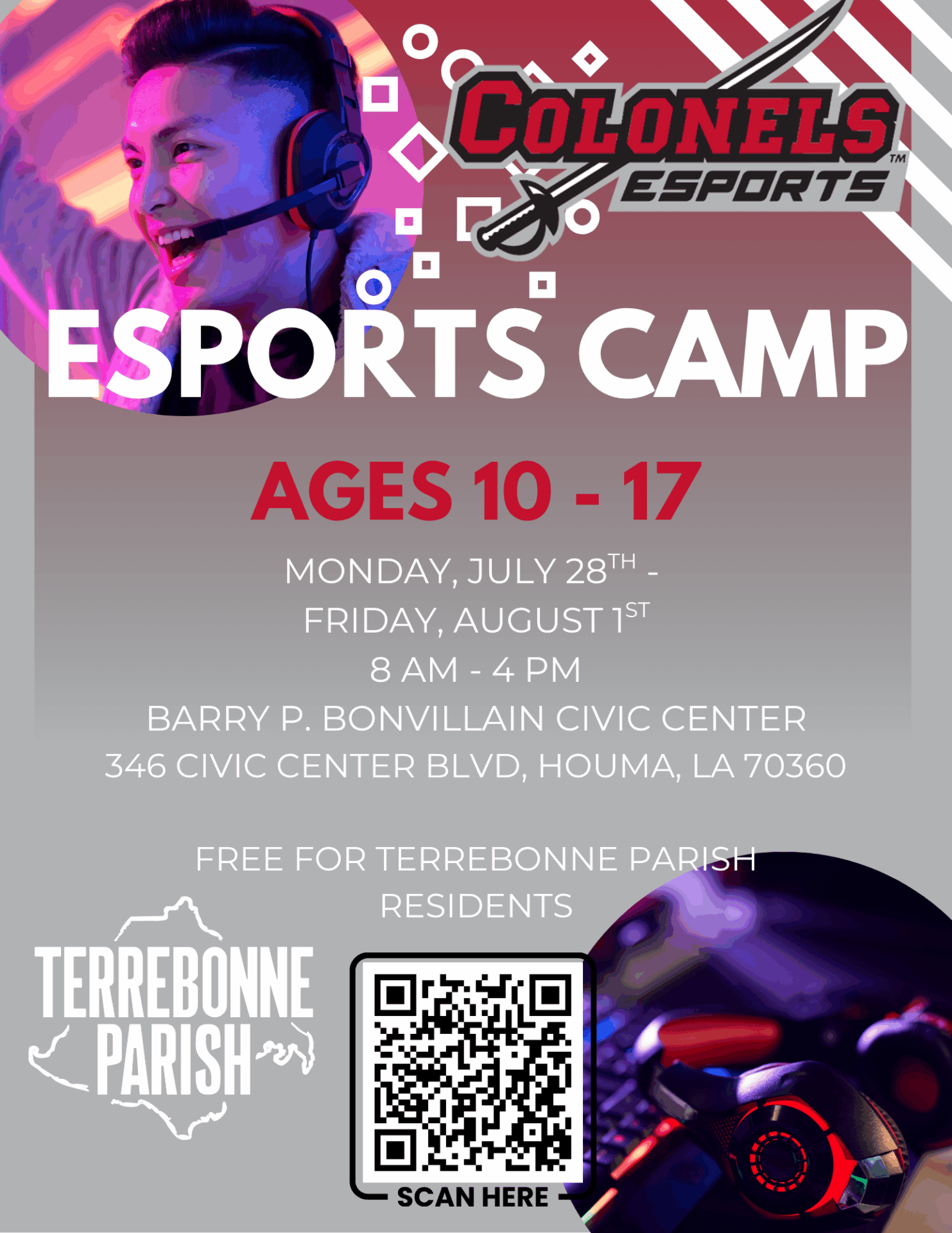 Nicholls Esports Partners with Terrebonne Parish to Host Free Camp ...